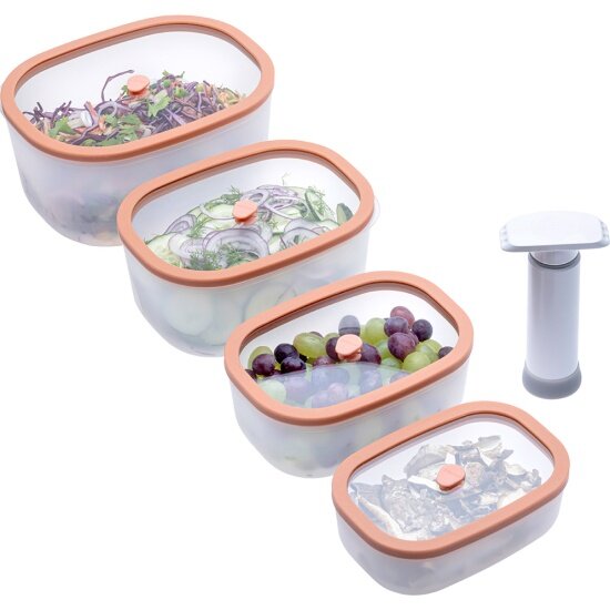 Набор контейнеров для вакуумной упаковки Status Fresko set 5 salmon