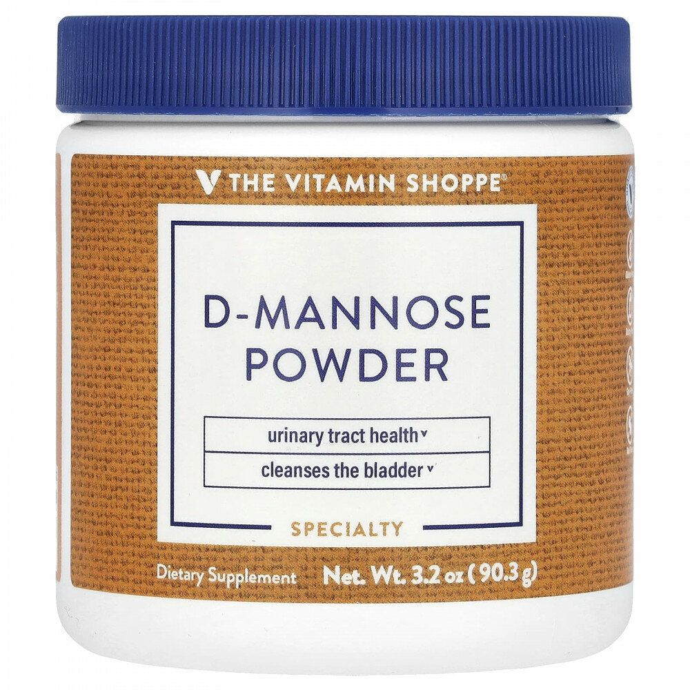 The Vitamin Shoppe, D-манноза в порошке, 90,3 г (3,2 унции)