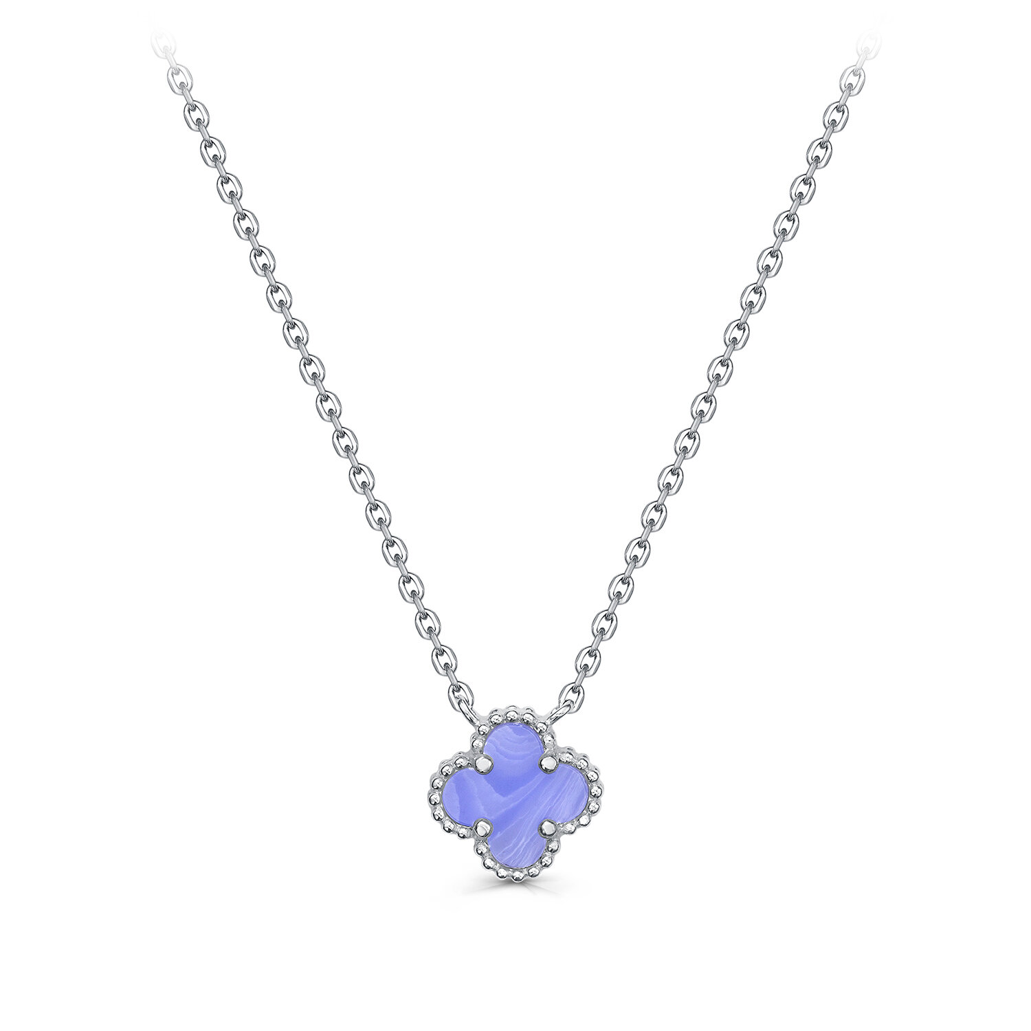 Колье, серебро, 925 проба, родирование, лазурит