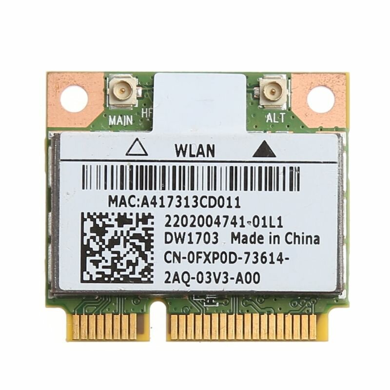 Беспроводной модем, Беспроводная сетевая карта DELL DW1703 AR5B225 CN-0FXP0D + Bluetooth 4.0