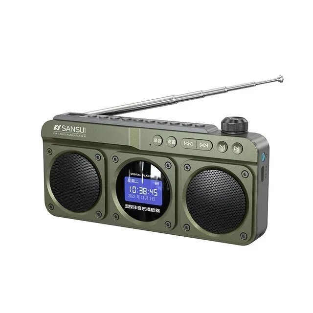 Портативная радио-колонка Sansui F28 Green