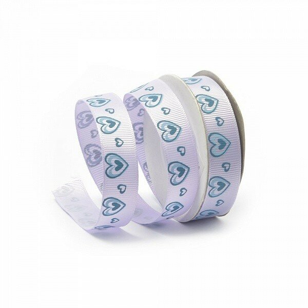 Лента декоративная IDEAL репсовая, с рисунком, ширина 15 мм, длина 9,14 м