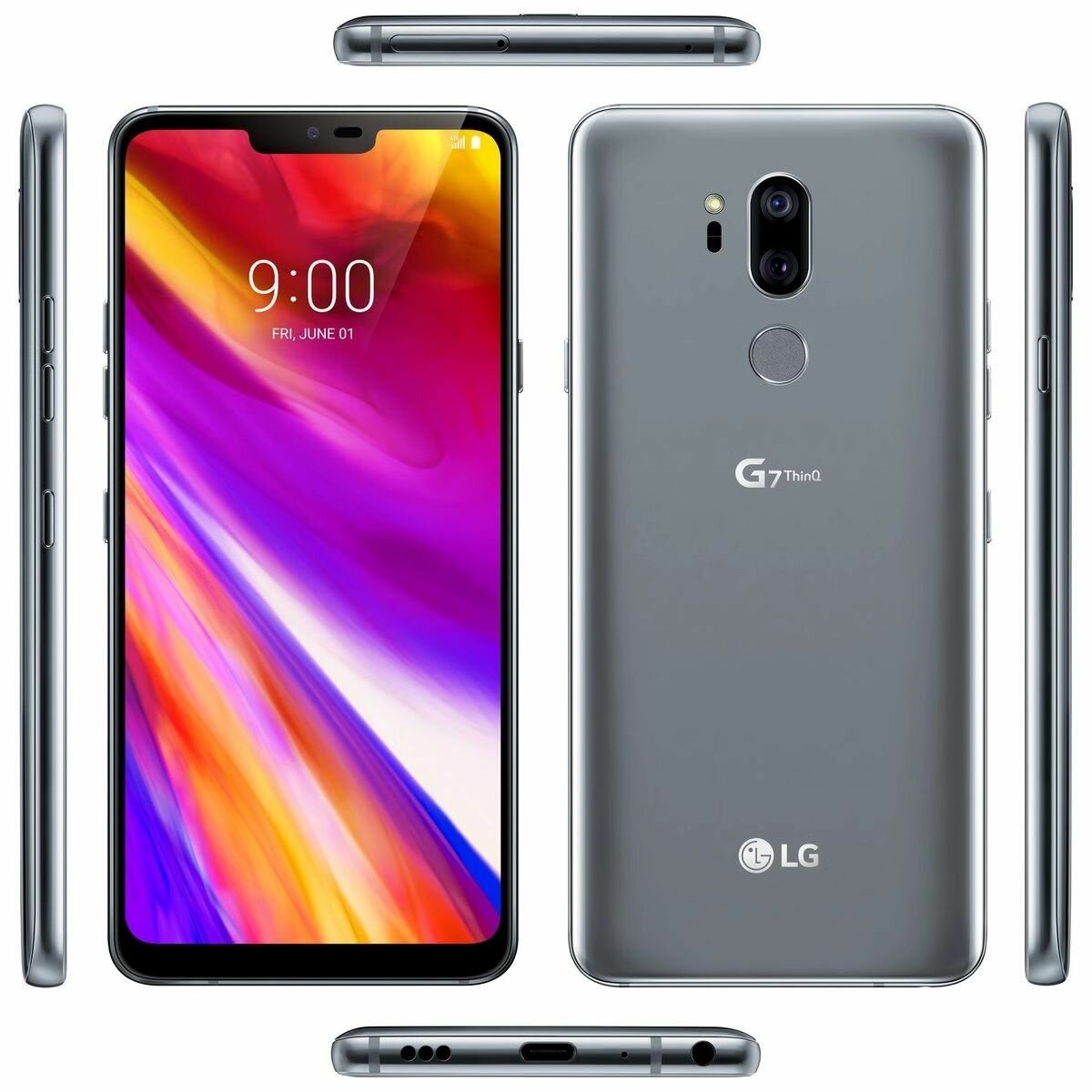 LG Мобильный телефон LG G7x, серый