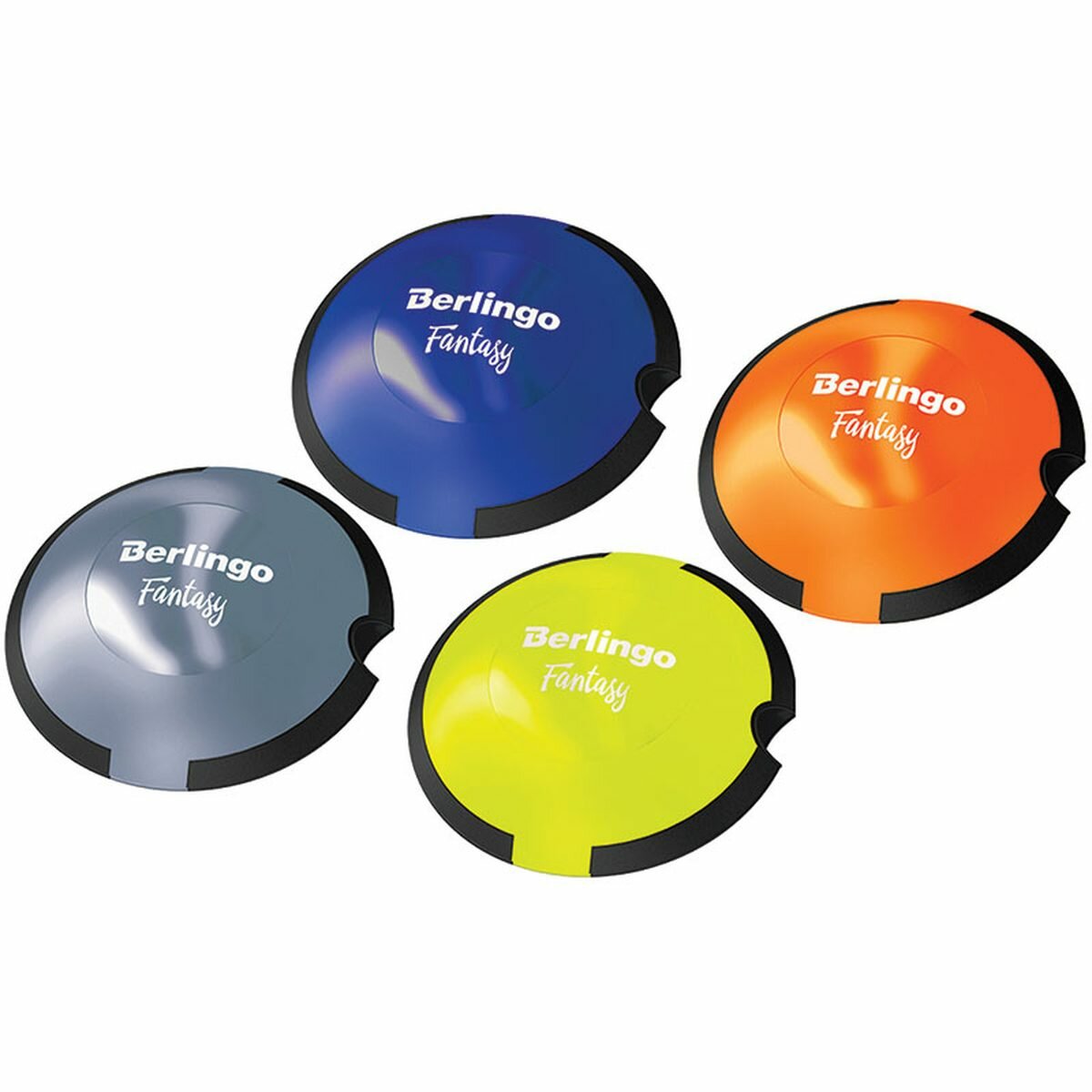 Точилка ручная пластиковая Berlingo Fantasy (1 отверстие, с контейнером) (BBp_15034), 48шт.