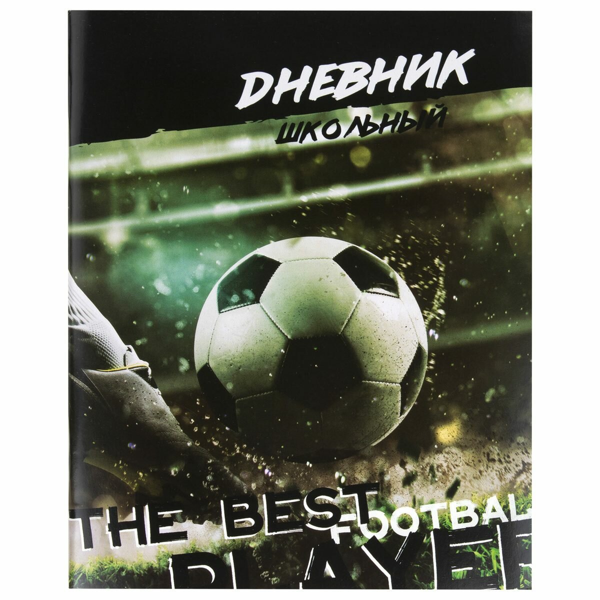 Дневник школьный универсальный Пифагор "Футбол", 40 листов, обложка картон (106817)