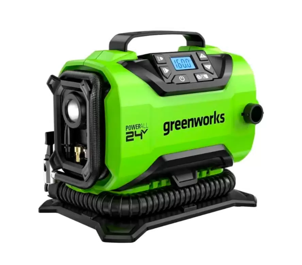 Компрессор автомобильный GreenWORKS ACG301 3400807 (G24IN) без АКБ и З/У