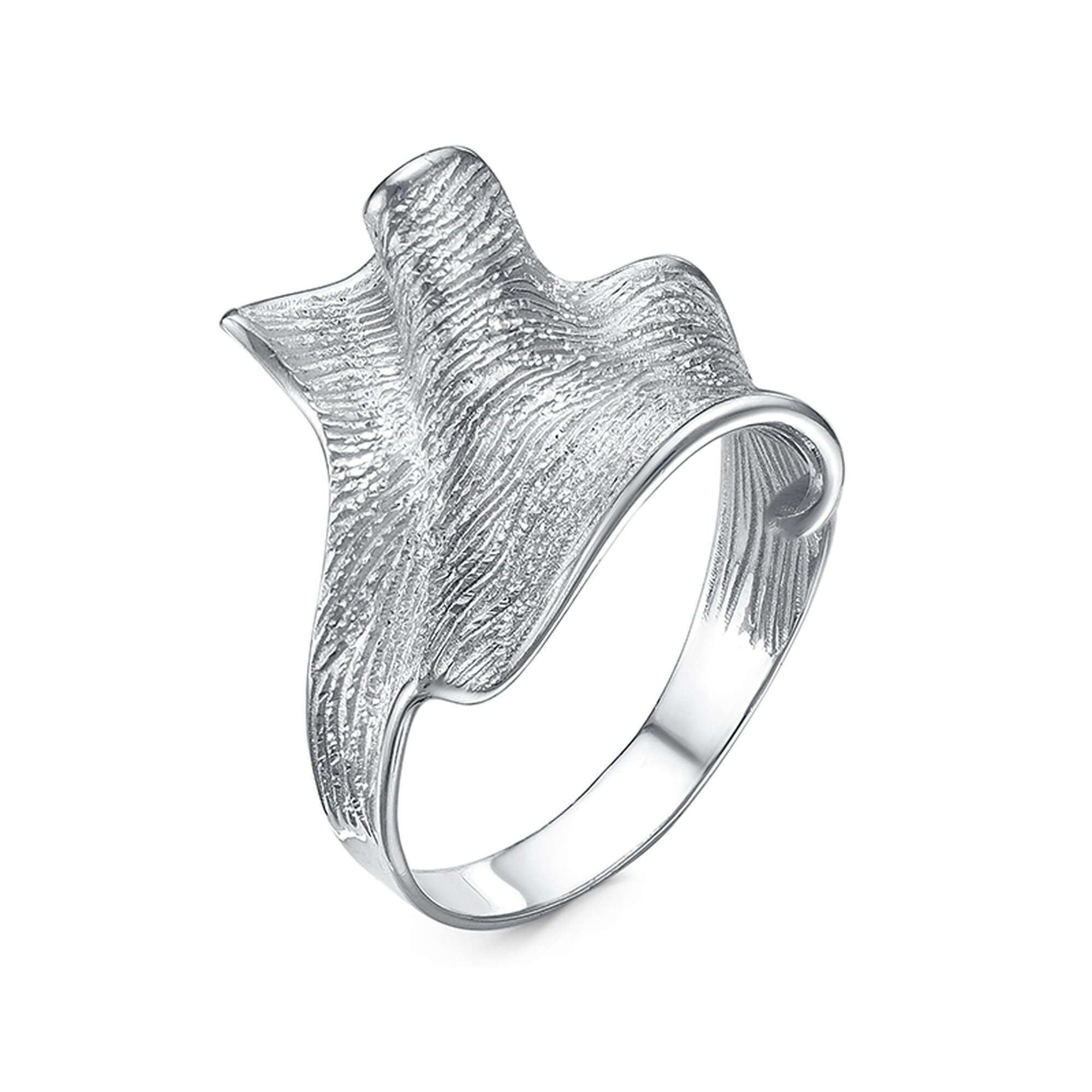 Кольцо, серебро, 925 проба, родирование