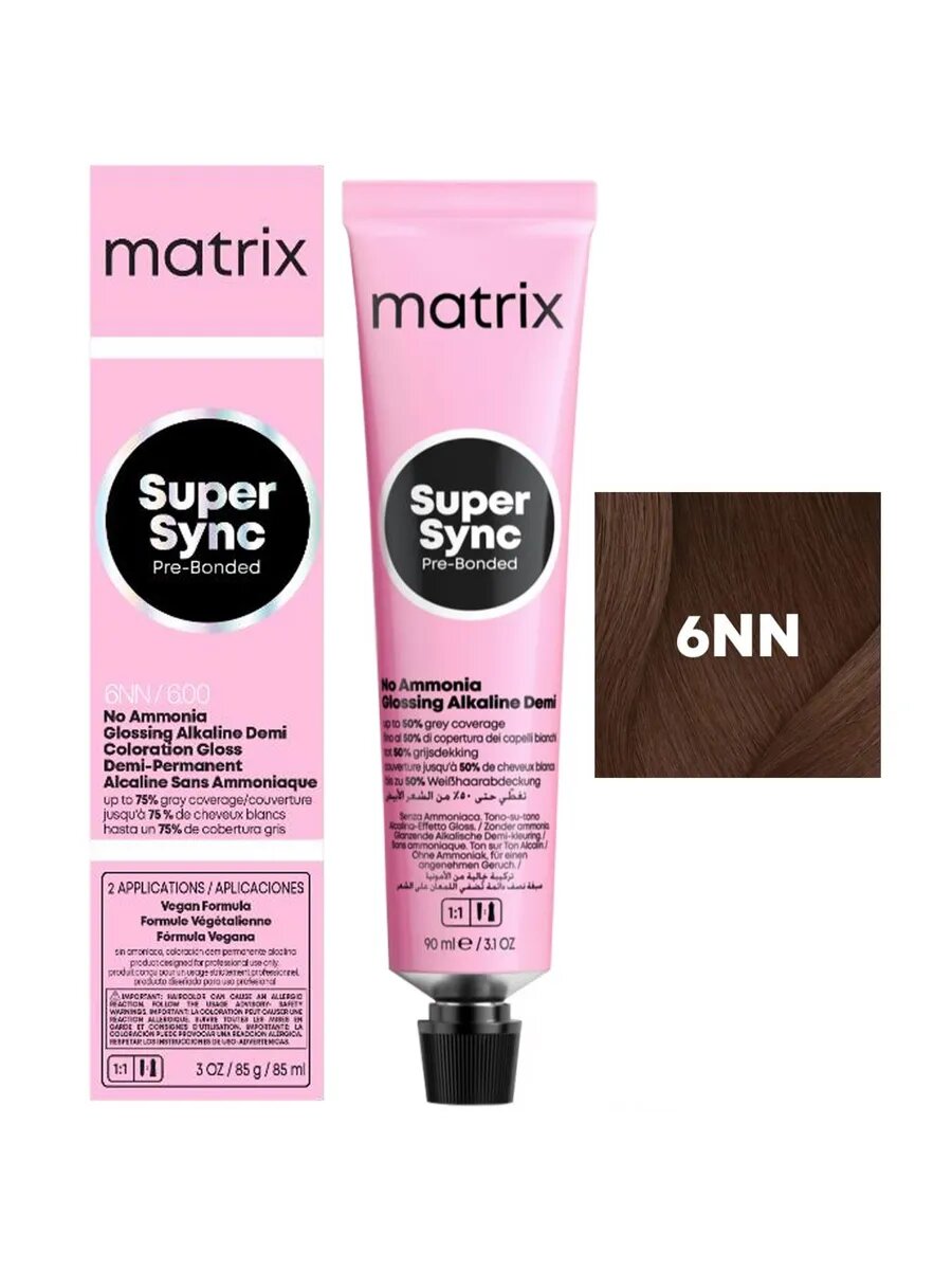 Matrix Color Sync 6NN Тёмный блондин глубокий натуральный 90 мл