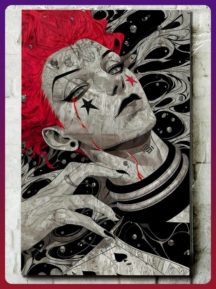 Картина интерьерная на рельефной доске Аниме Хантер х Хантер (Hunter x Hunter, Курапика, Гон, Хисока, Элуа, Япония, манга) - 62412124