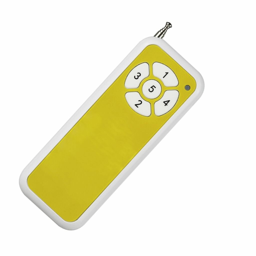 5-кнопочный пульт управления на 1,5 В - 315 МГц желтый