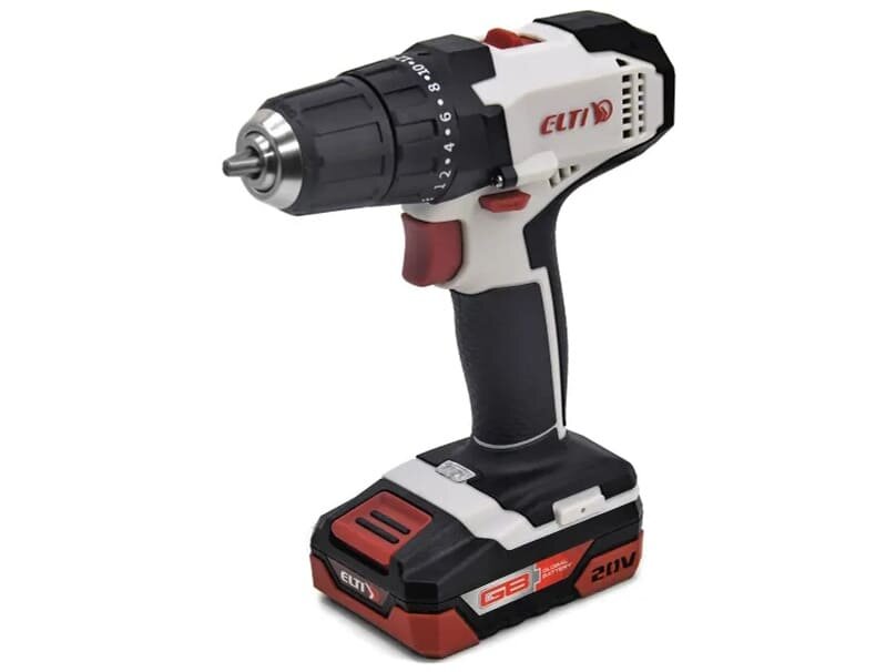 Дрель-шуруповерт Elti CD-20GB (20 В, 2 А·ч, 2 аккумулятора, кейс)