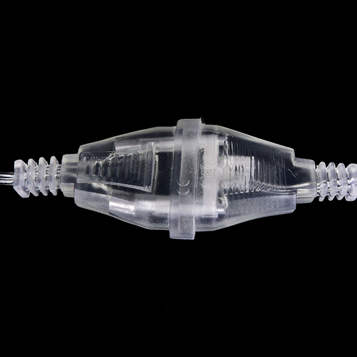 Удлинитель EU Plug 3M с прозрачным проводом для рождественской светодиодной гирлянды для садового декора