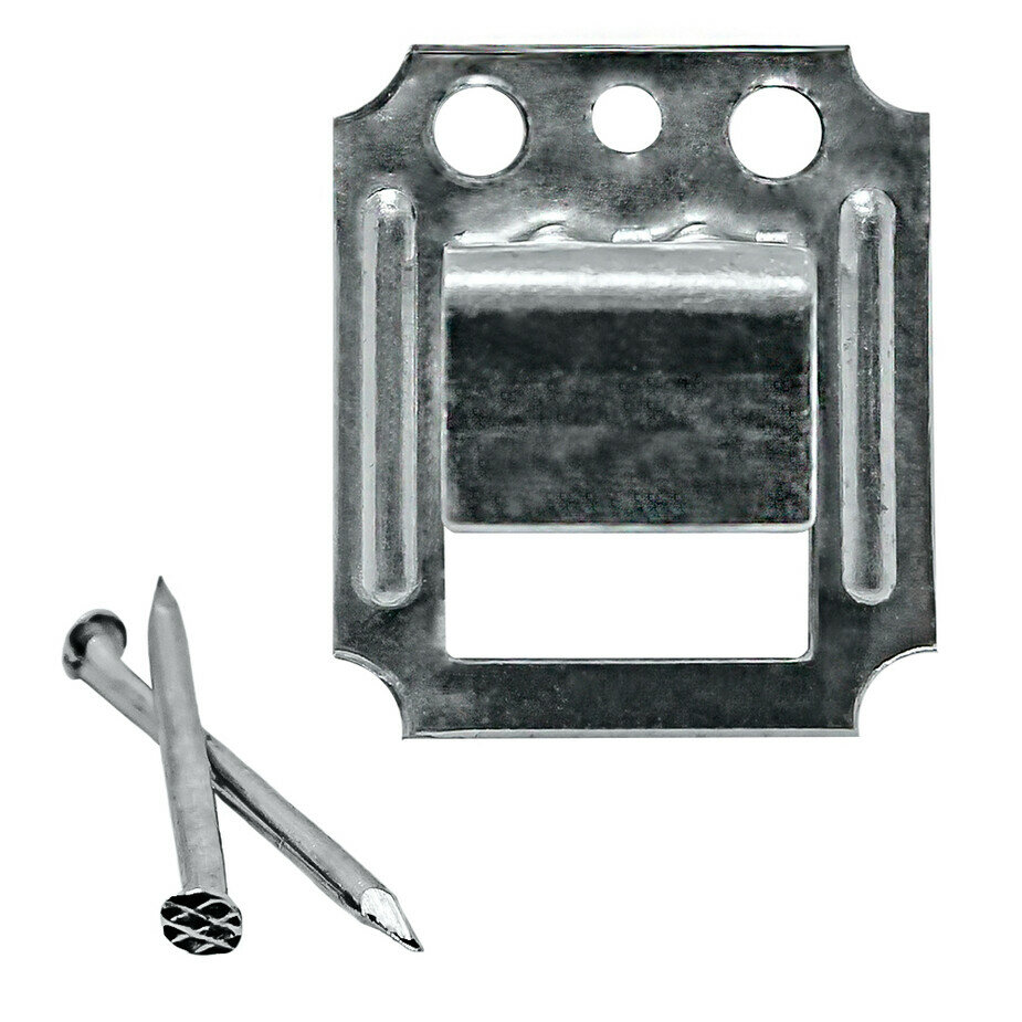 Крепеж кляймер №6 с гвоздями для имитации бревна (200 шт.)