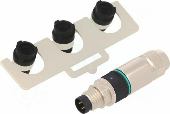 Разъем MURR ELEKTRONIK 7000-08331-0000000 M8 "папа" PIN 3 прямой на провод вилка Slimline 4А 1 шт