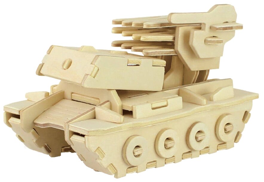 Пазлы 3D 49 деталей. REZARK. Огнеметная система (дерево) ROT-011, (Robotime Technology (Suzhou) Co, Ltd)