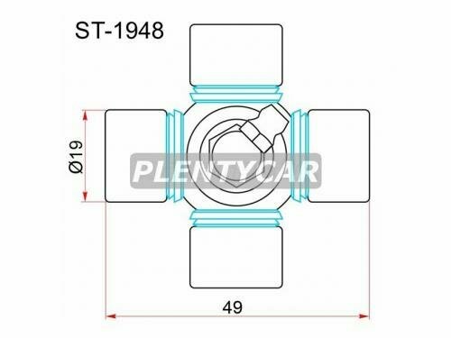 Gmb st-1948 крестовина рулевого вала 48.00x19.06 Gmb ST1948