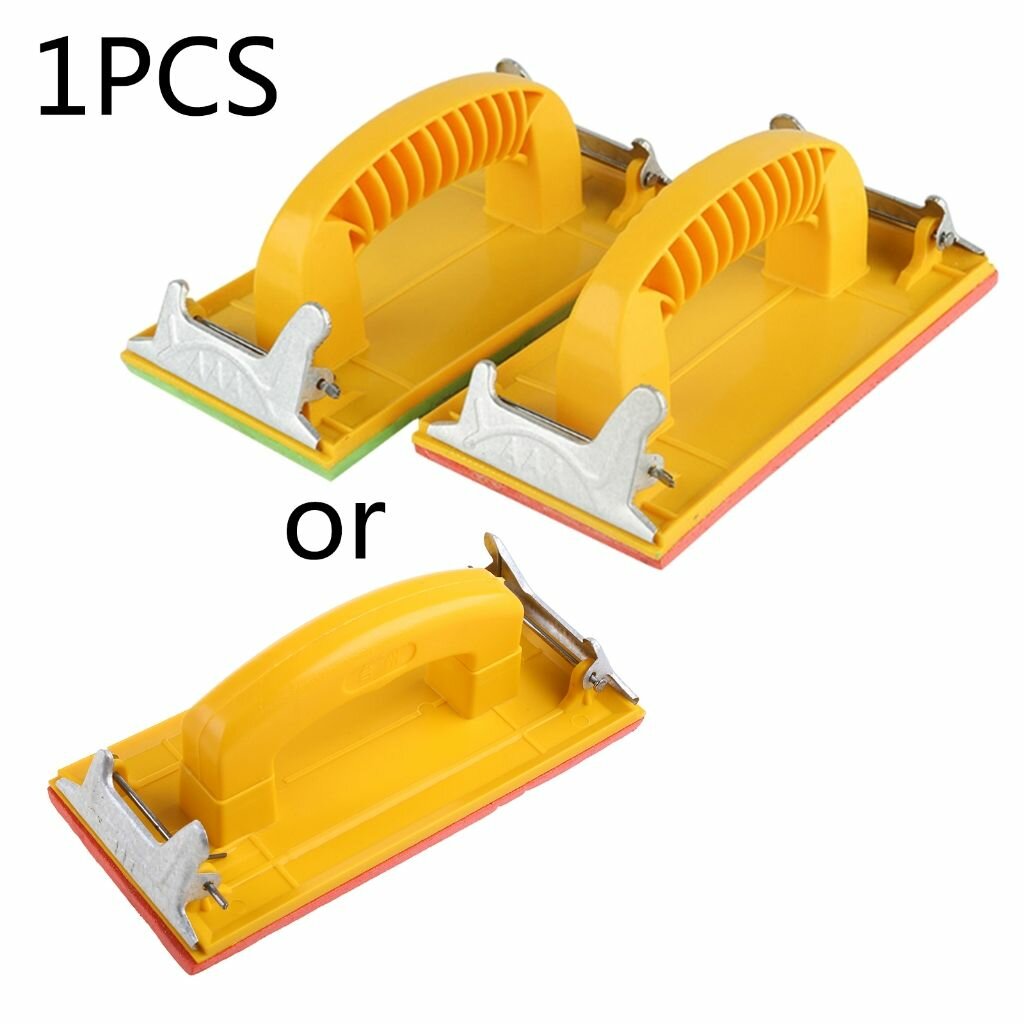 Зажим для полировки держателя наждачной бумаги (случайный цвет)-пластиковая ручка