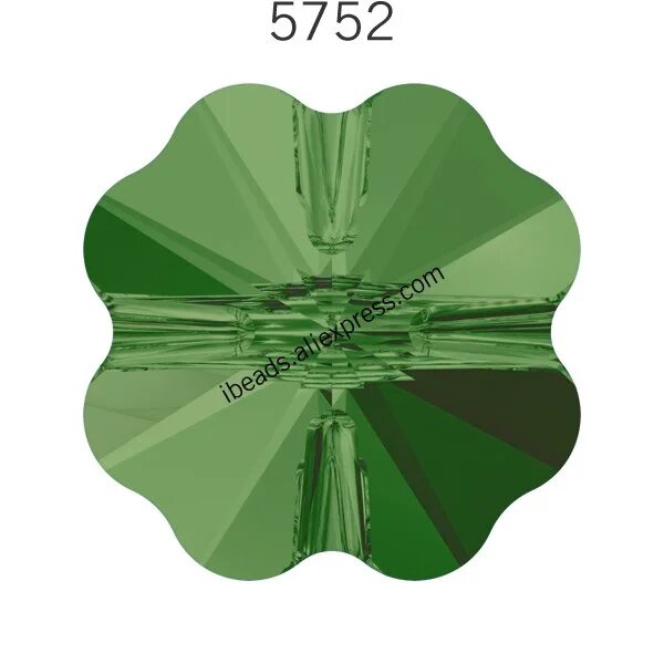 Австрийский Сваровски 5752 бисер Клевер для ювелирных изделий Зеленый, 12mm (1 piece), Fern green 291