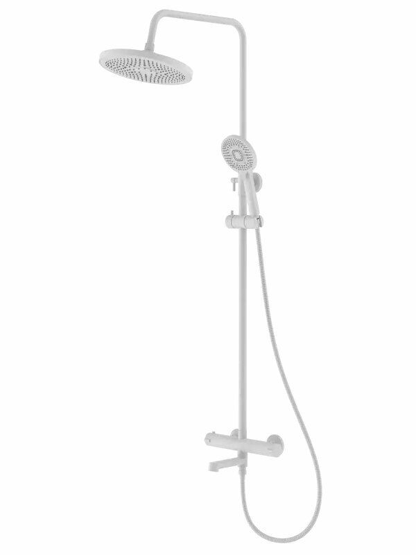 Душевая система Iddis Odda ODDWTTHi06 с термостатом 5 режимов цвет белый матовый