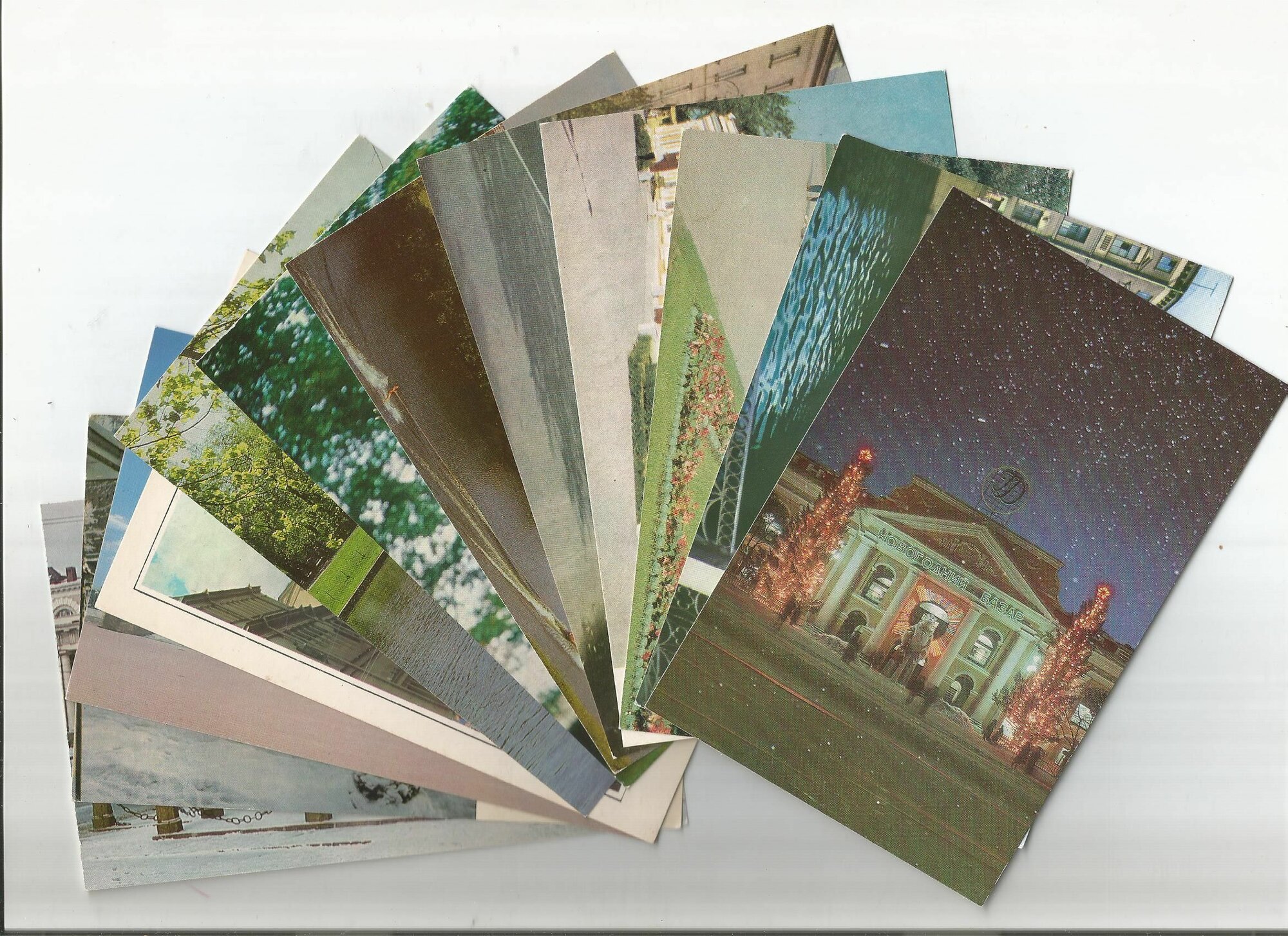 Набор открыток СССР 1961-1980 год. Города. Ленинград . Чистые, комплект 12 штук. Карточка коллекционная