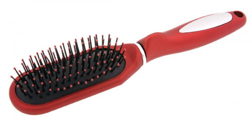 Щетка массажная Titania узкая, красная