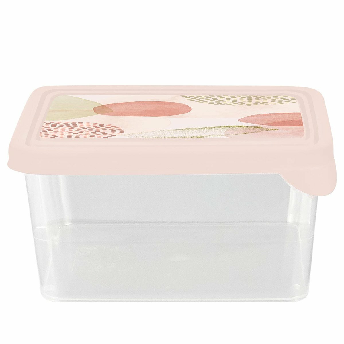 Контейнер "Plast" Team Pastel, квадратный с крышкой, 0,45 литра