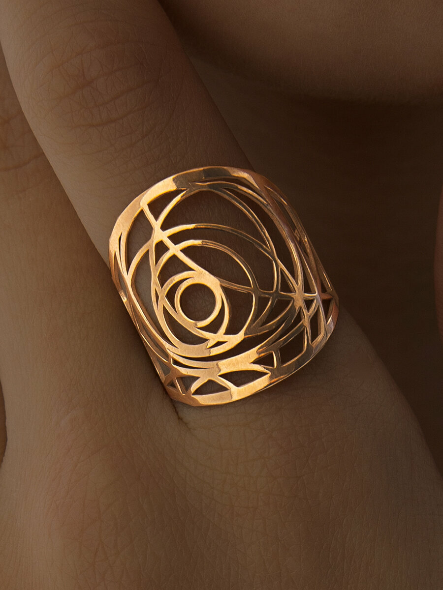 Кольцо, серебро, 925 проба