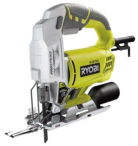 Лобзик Ryobi RJS750G электрический, двигатель щеточный, 500 Вт, желтый — фото 1