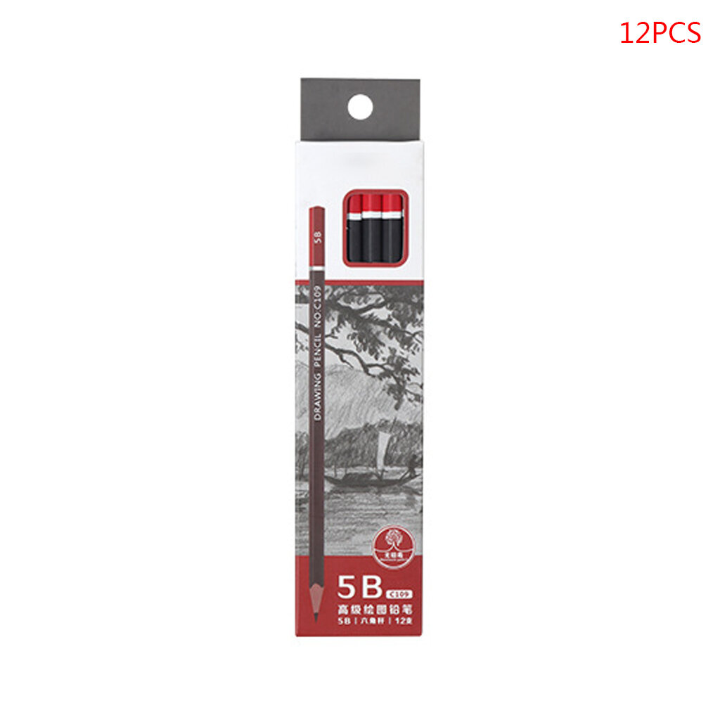 Карандаш для рисования 12 шт./кор. 2H HB 2B 3B 3H 4B 5B 6B 8B 10B для Детей, Девочек, Мальчиков, Обучающих Рисованию