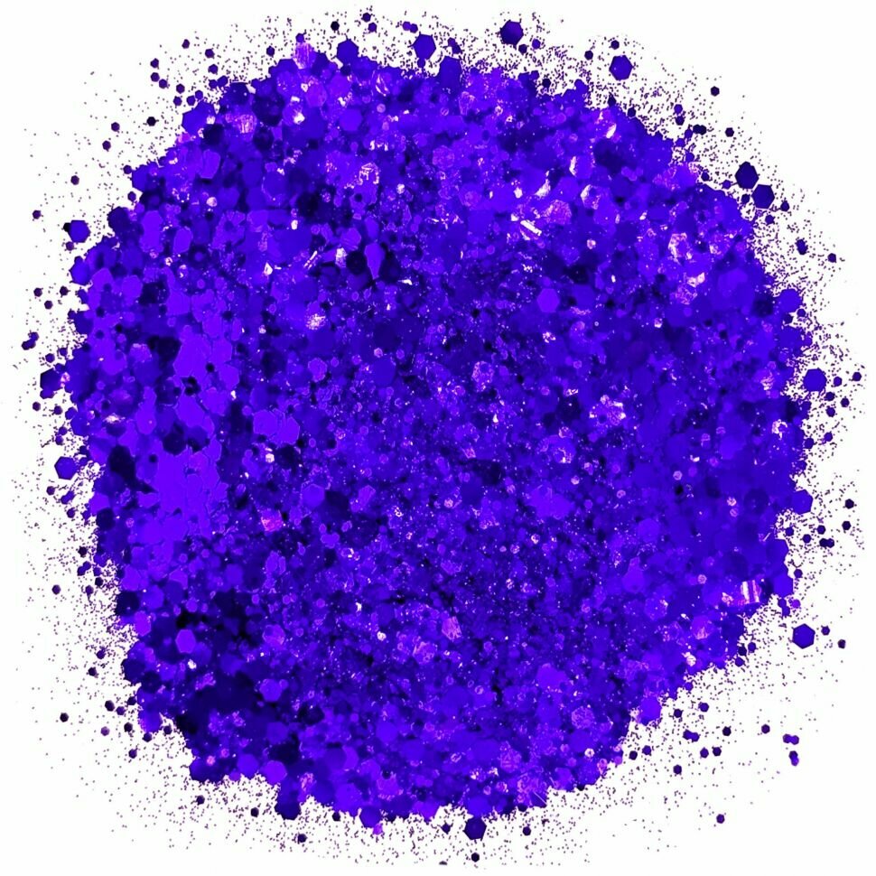 Глиттер-блестки темно-фиолетовые, EPOXYMASTER, 25мл