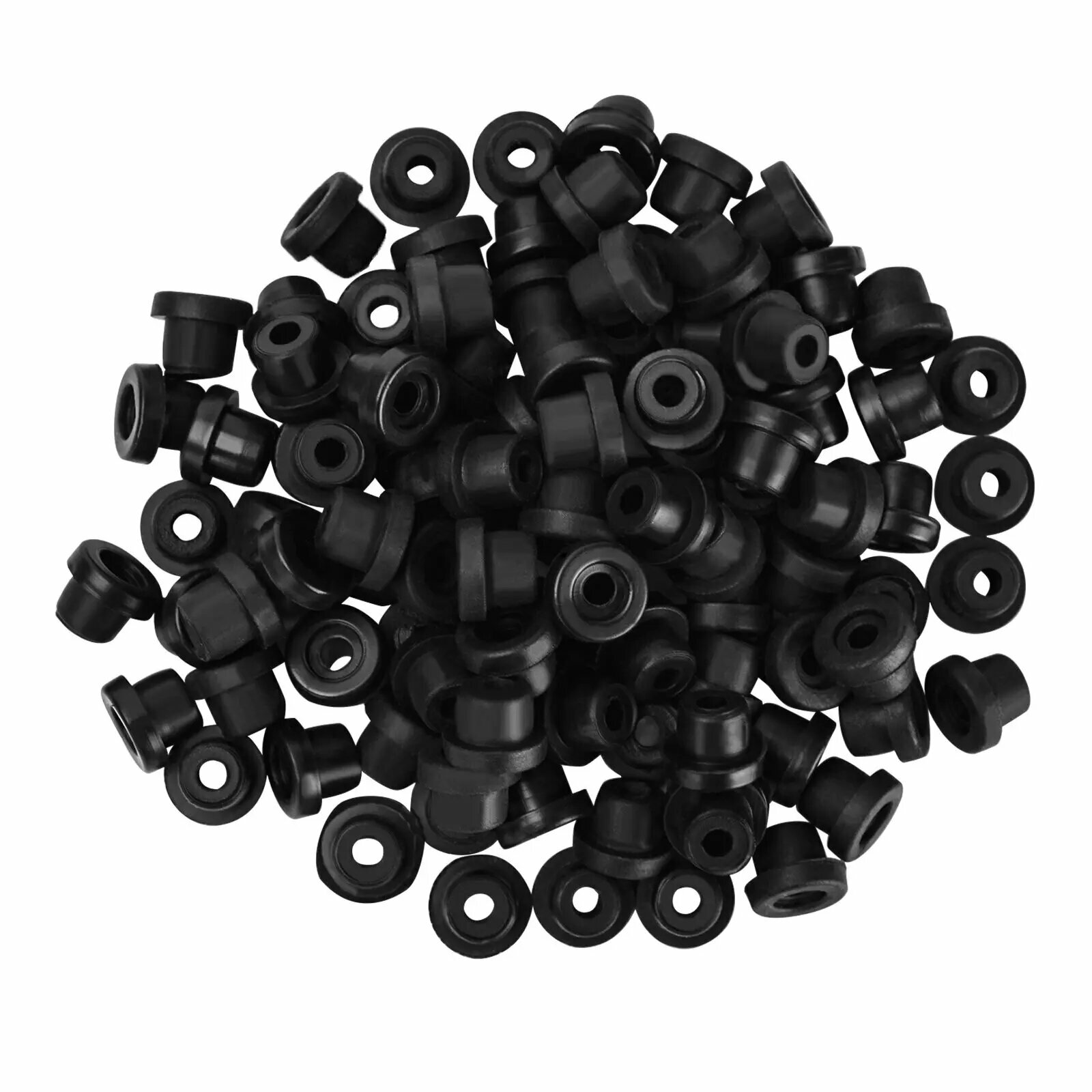 100 шт, принадлежности для татуировки, силиконовые прочные резиновые втулки, соски типа «T», игольная подушечка, аксессуар для тату-машины, арматурные инструменты для бара