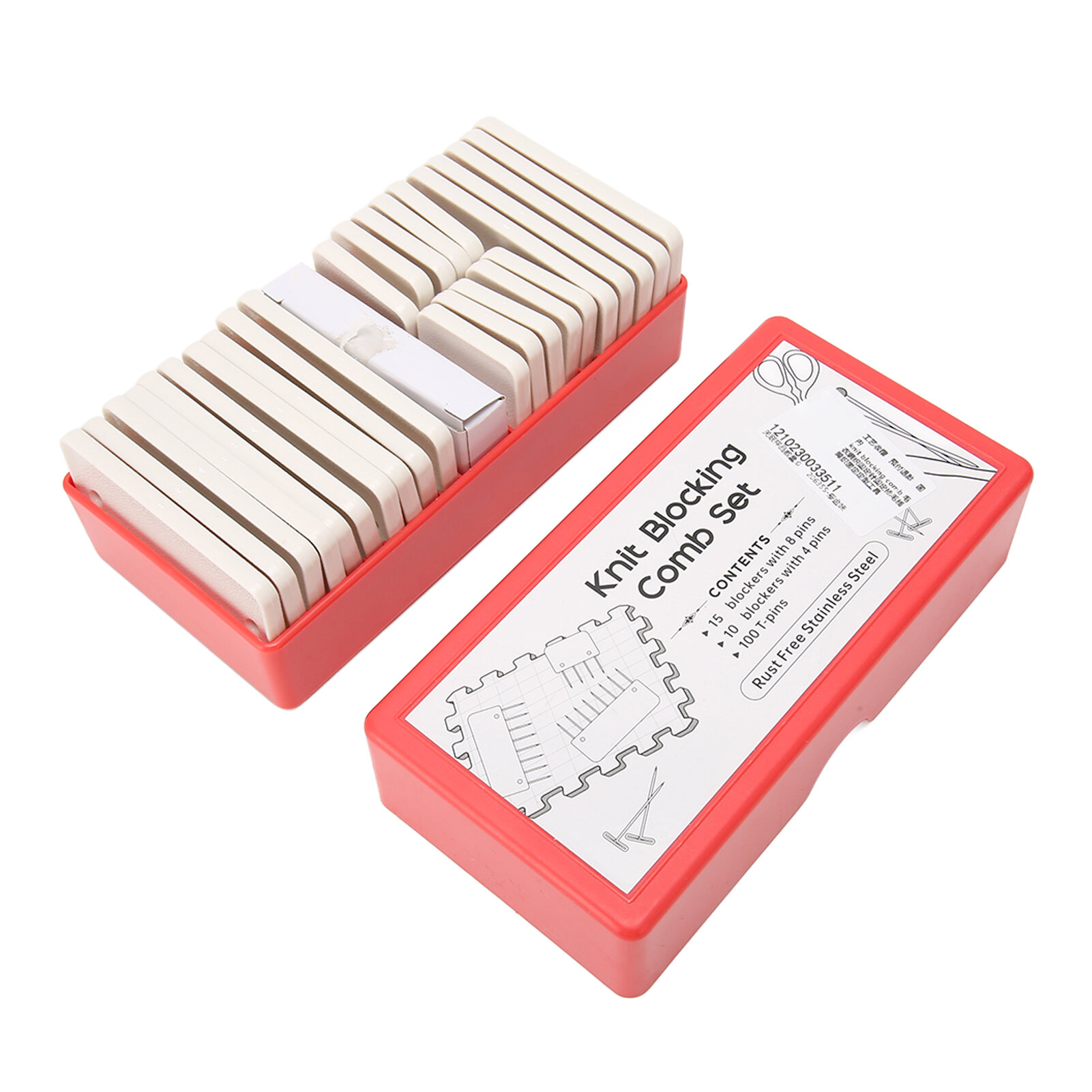 Вязаная блокировка расчесывания Установите время сэкономить вязание штифт для проектов длякрюлью для вязания крючком