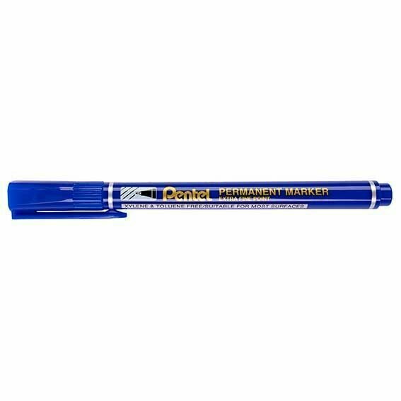 Перманентный маркер Pentel "Fine Point", синий пулевидный, 1,6 мм (NF450-C)