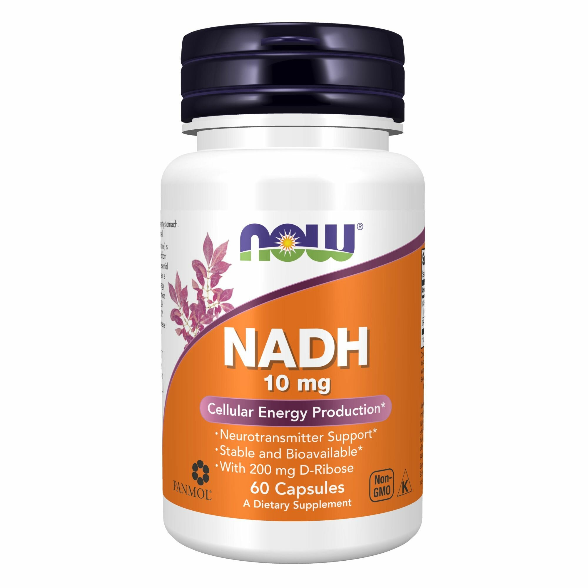 НАДH, NADH 10 mg, Поддержка энергетического обмена, 60 капсул