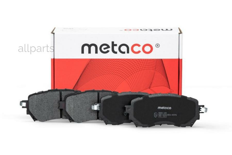 METACO 3000-180 Колодки тормозные передние к-кт