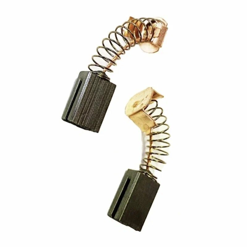 Щетки угольные 5*8*12мм(2шт) пружина, пятак-зацеп