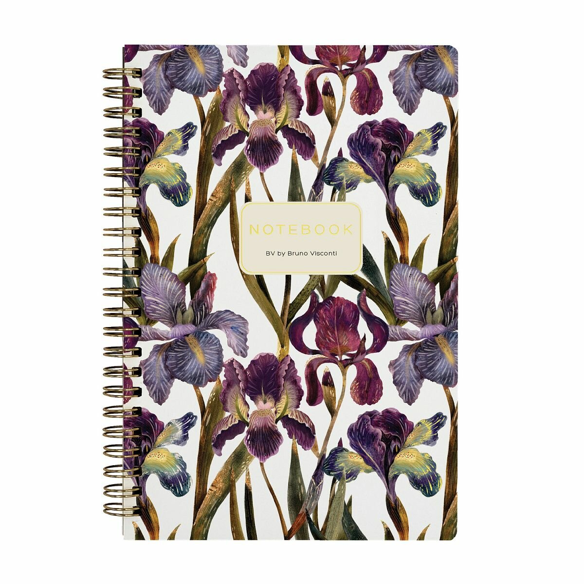Тетрадь А5 BrunoVisconti "Ирисы" 60 л, клетка