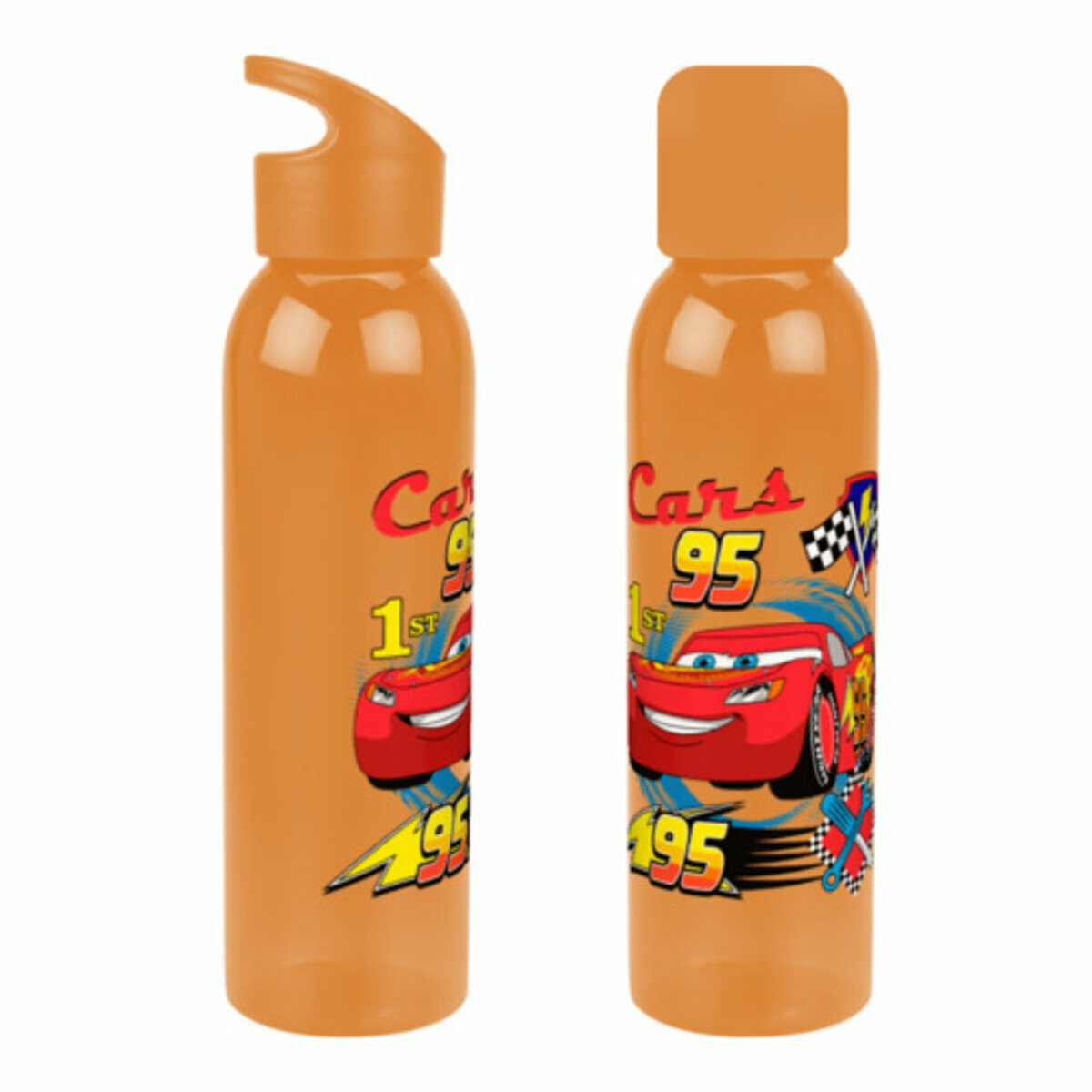 Бутылка для воды «Тачки» (оранжевый)