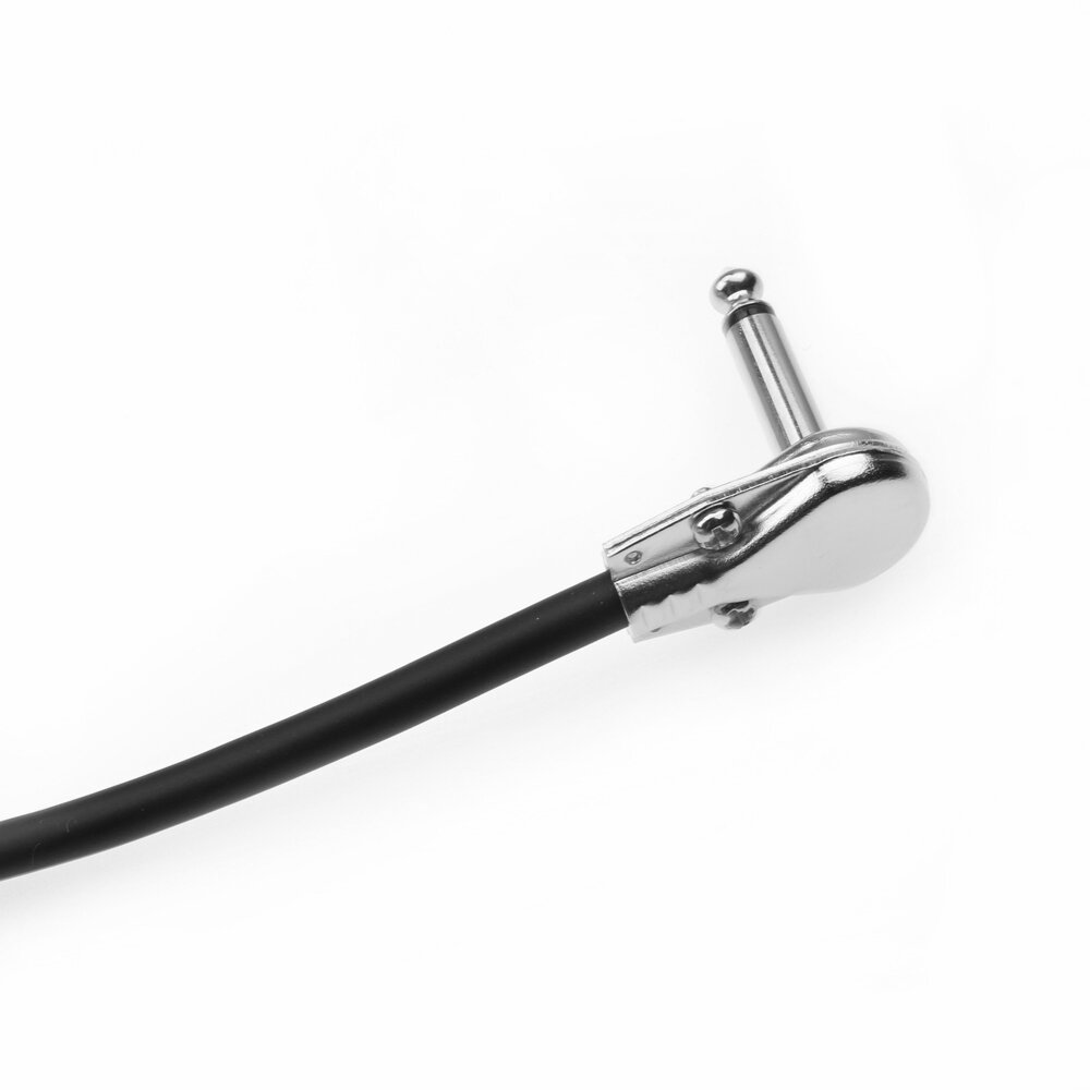 Кабель для гитарной педали эффектов, плоский патч-корд 6,35 мм, прямоугольный, дизайн «блин», 15 см