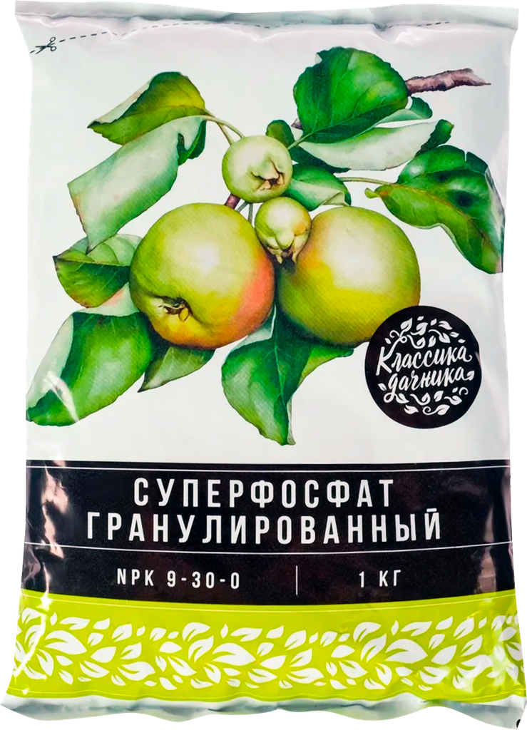 Удобрение минеральное Суперфосфат, гранулированное, 1кг
