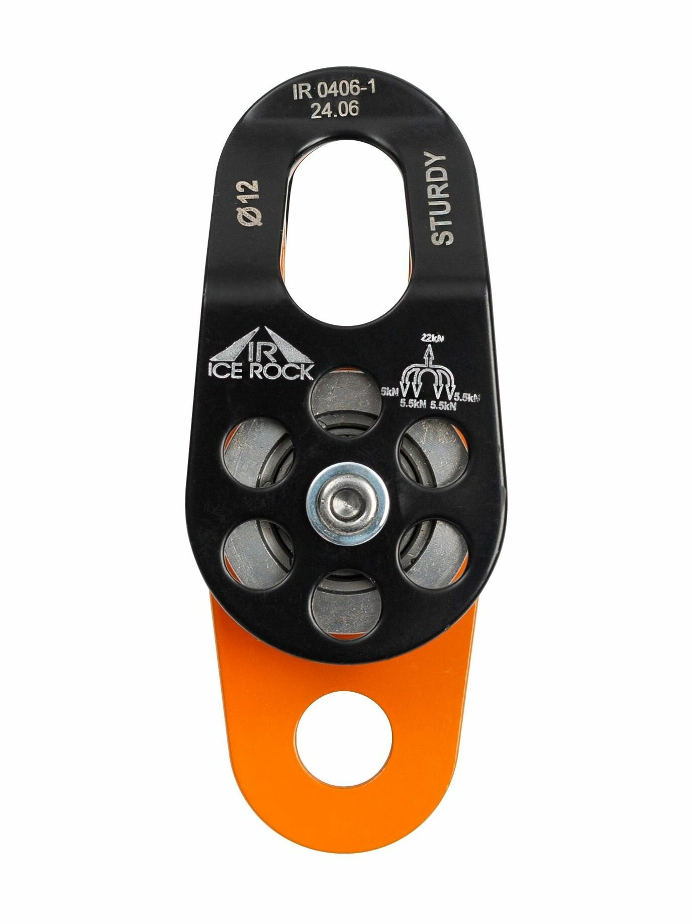 IR 0406-1 Блок-ролик "Sturdy" двойной стальной с подшипником, ролик нерж