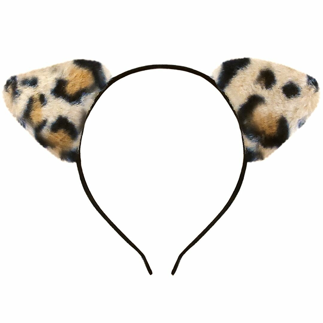 Карнавальный ободок Волна веселья Пушистые ушки, леопардовый окрас