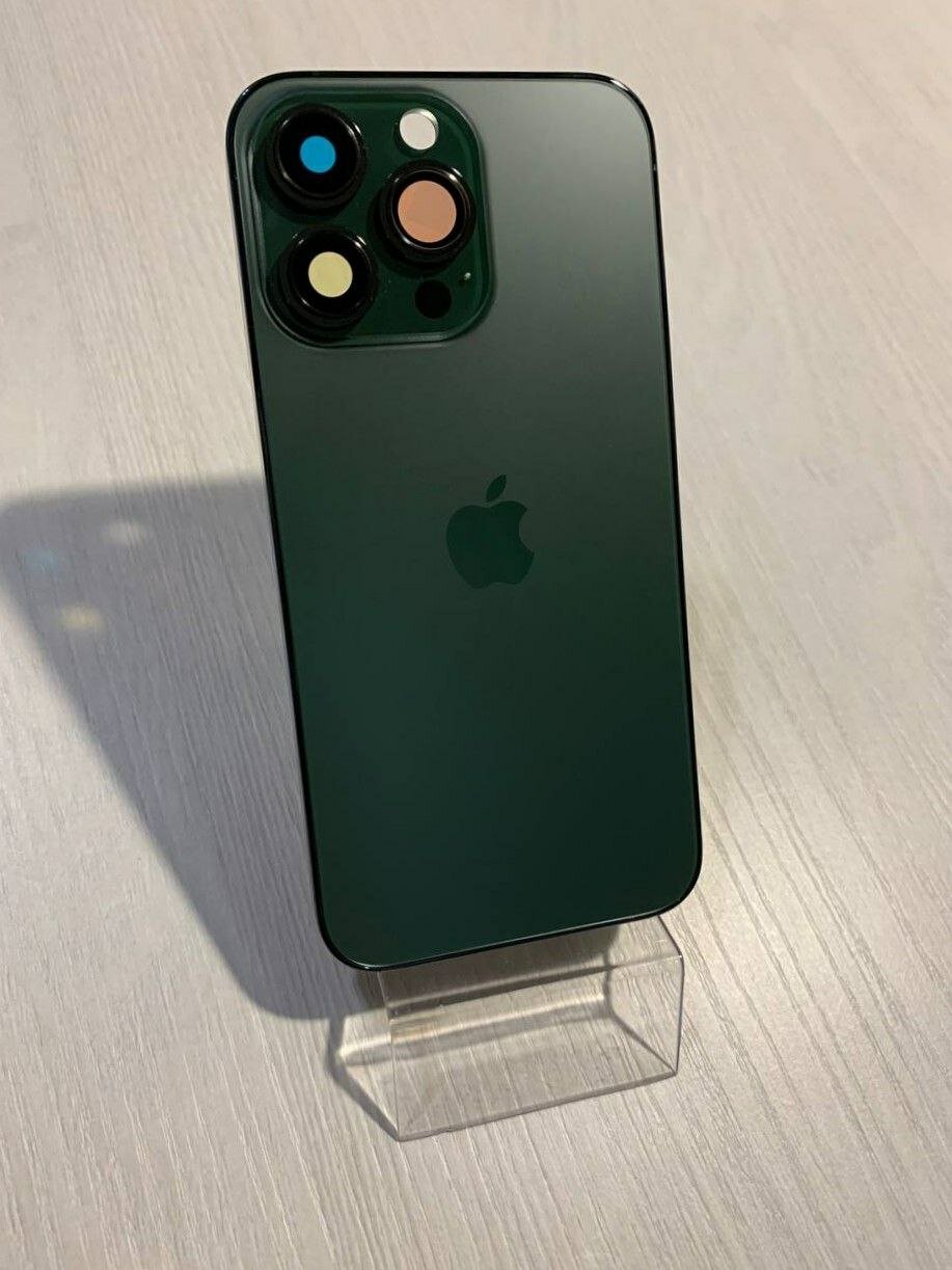 Корпус для IPhone 13 Pro зеленый (ALPINE GREEN), комплект кнопок, сим-лоток
