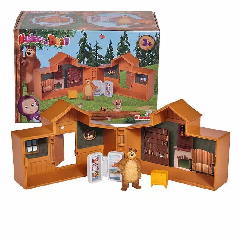 Маша и Медведь; Мини-домик медведя, Детский игровой домик, набор игрушек