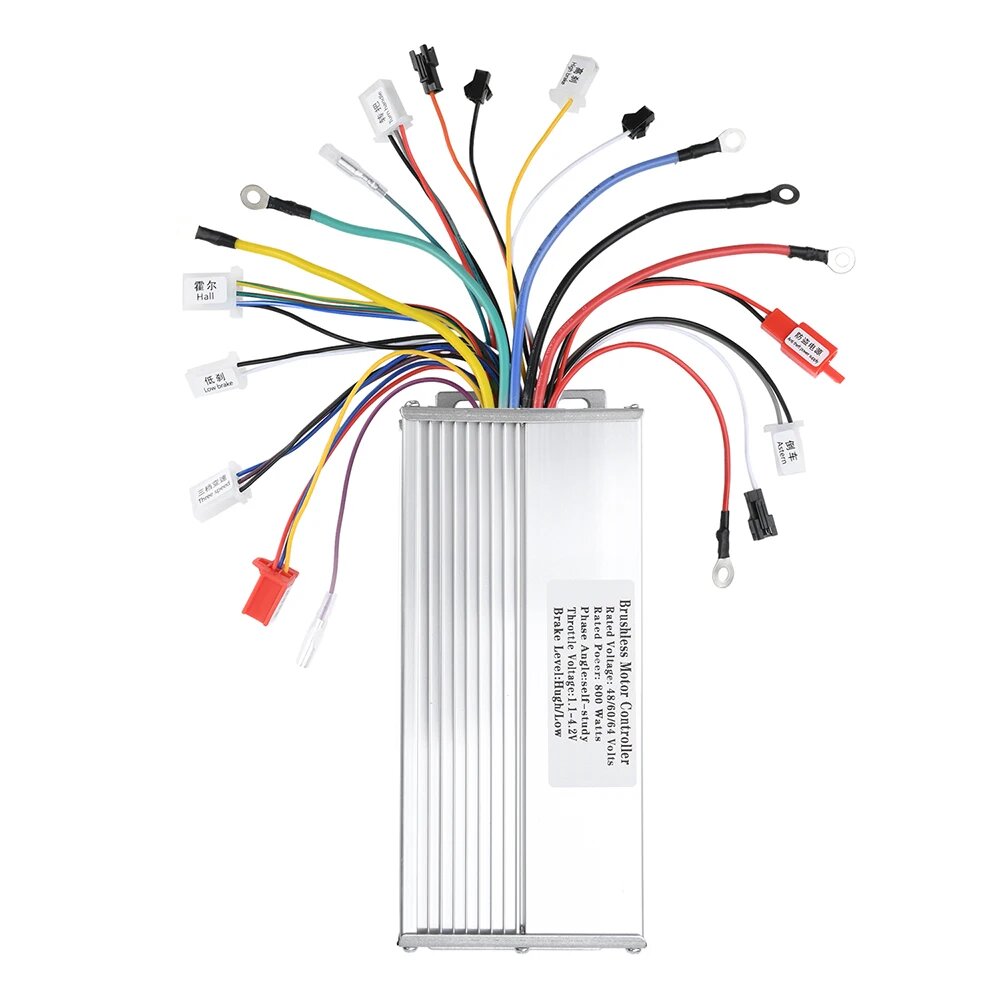 48 В 60 В 64 В 800 Вт электрический велосипед умный бесщеточный контроллер двигателя ESC водонепроницаемый контроллер BLDC для электрического велосипеда E-Bike Scoot