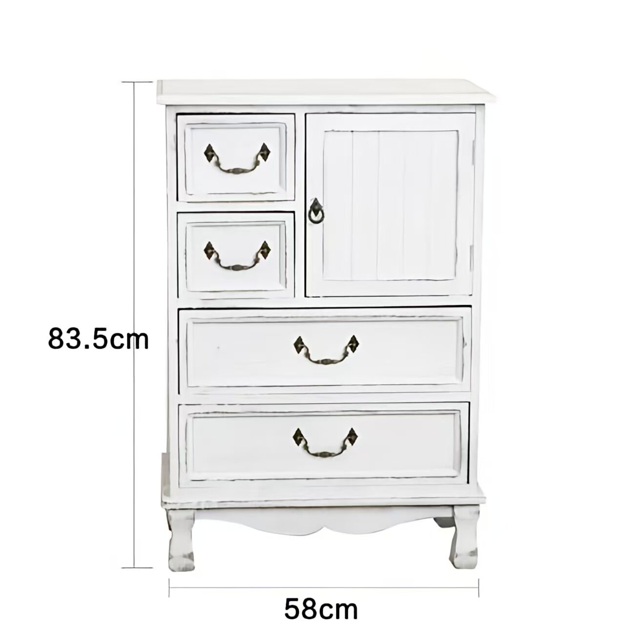 Комод, для дачи/дома/сада, ретро-стиль, деревянный, 580 х 320 х 835 мм