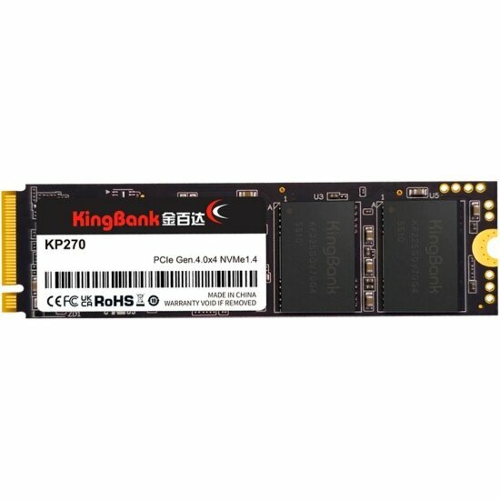 SSD диск M.2 2280 Kingbank KP270 PCIe 4.0 x4 1TB (K5.02. FRY201T202)