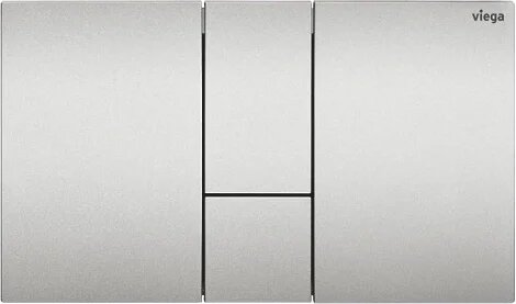 Кнопка смыва для унитаза Viega Prevista 8614.1 хром, матовая, кнопка для инсталляции, двойной смыв