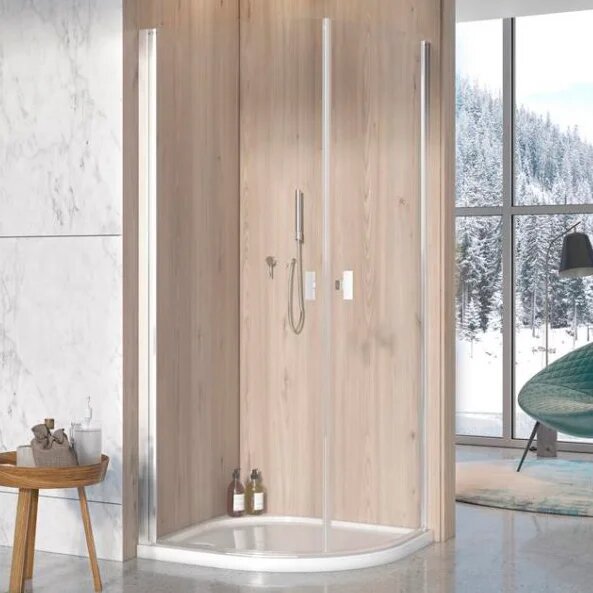 Душевой уголок Radaway Nes PDD I без поддона, стеклянный, 80x80, с распашными дверями, польский