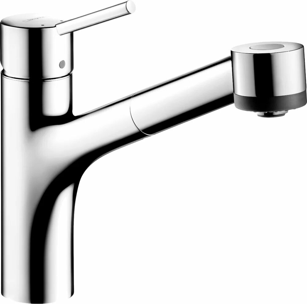Смеситель для кухни Hansgrohe Talis S 32841000 с поворотным изливом, хром, глянцевый, однорычажный, латунный, с керамическим картриджем